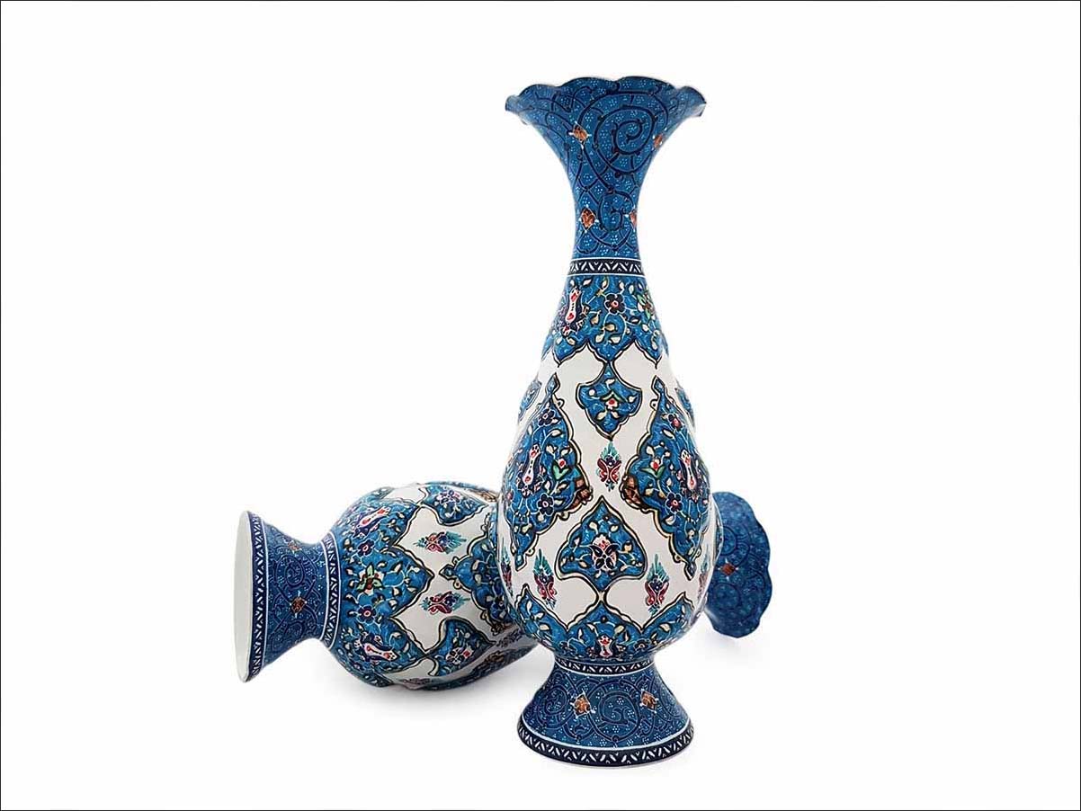 Persian Enamel Vase - Floral Bergamot - Craftestan
