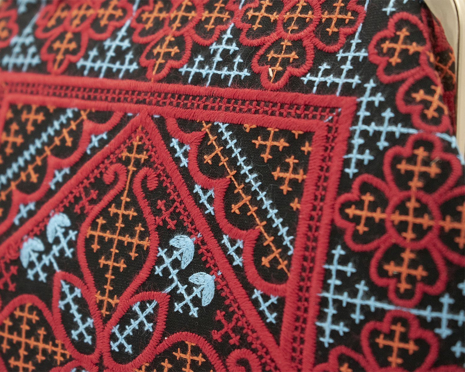 Balochi Embroidery Laides Handbag Floral Kilim Pattern - Craftestan