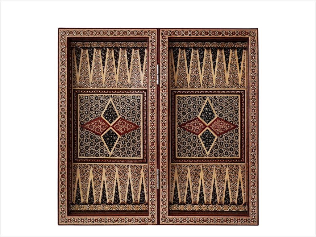 Persian Marquetry Backgammon / Chess Board | Craftestan