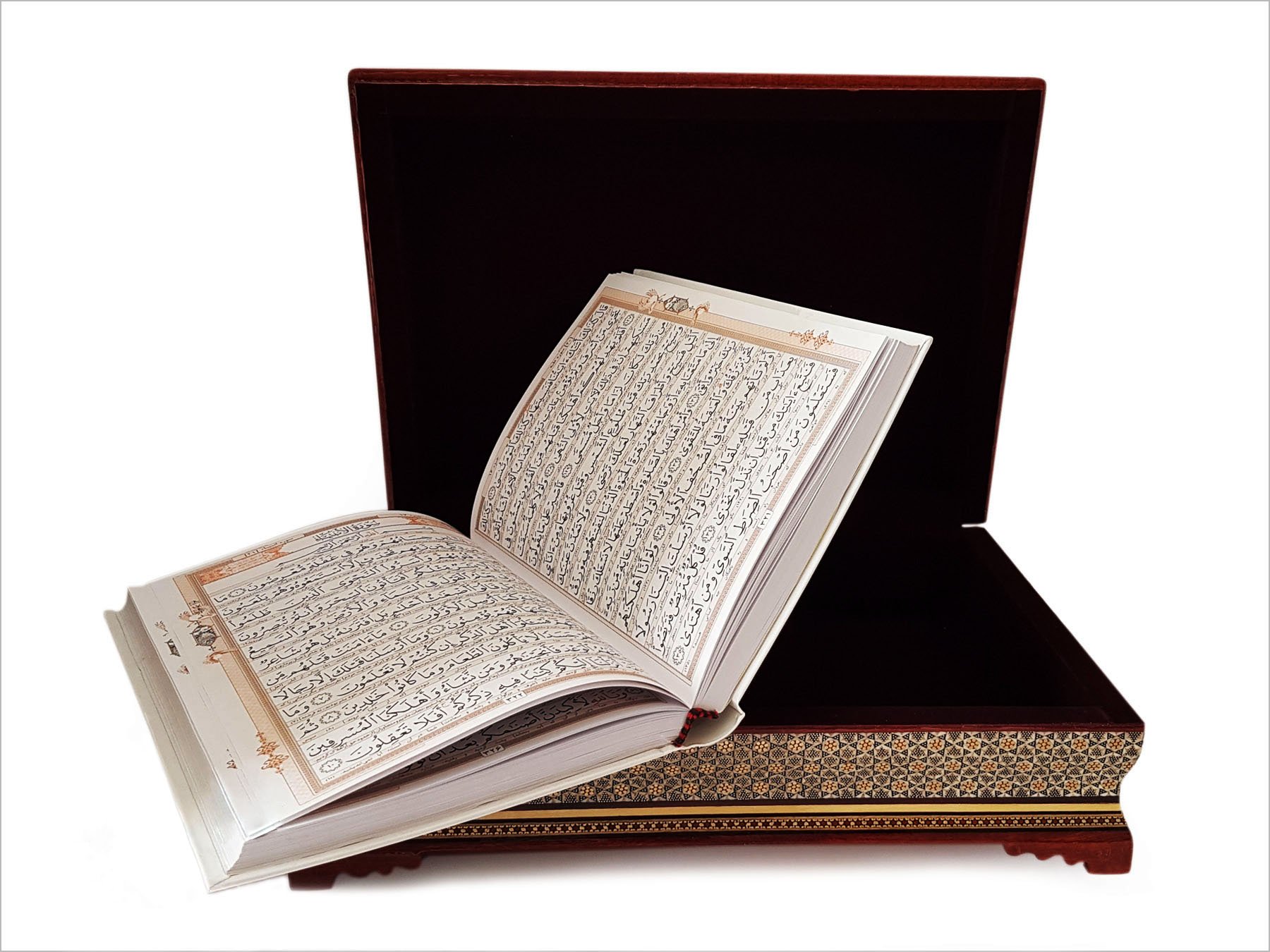 Exquisite Persian Marqetry ( Khatam ) - Holy Koran Box - Craftestan