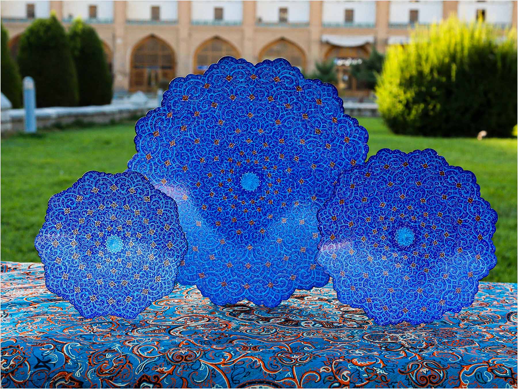 Persian Enamel Decorative Plate Collection | Craftestan