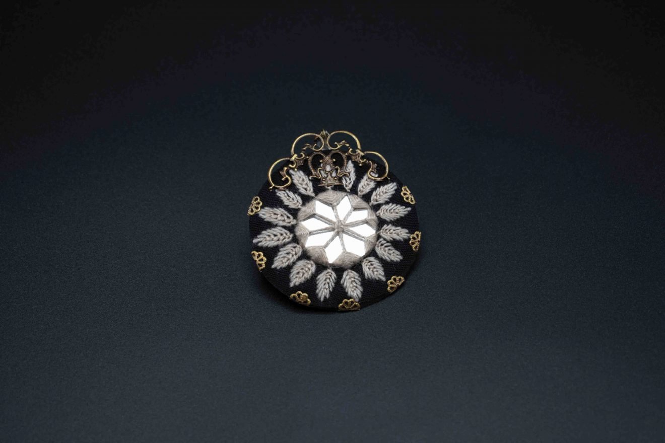 Baluchi Embroidered Circular Earrings | Craftestan