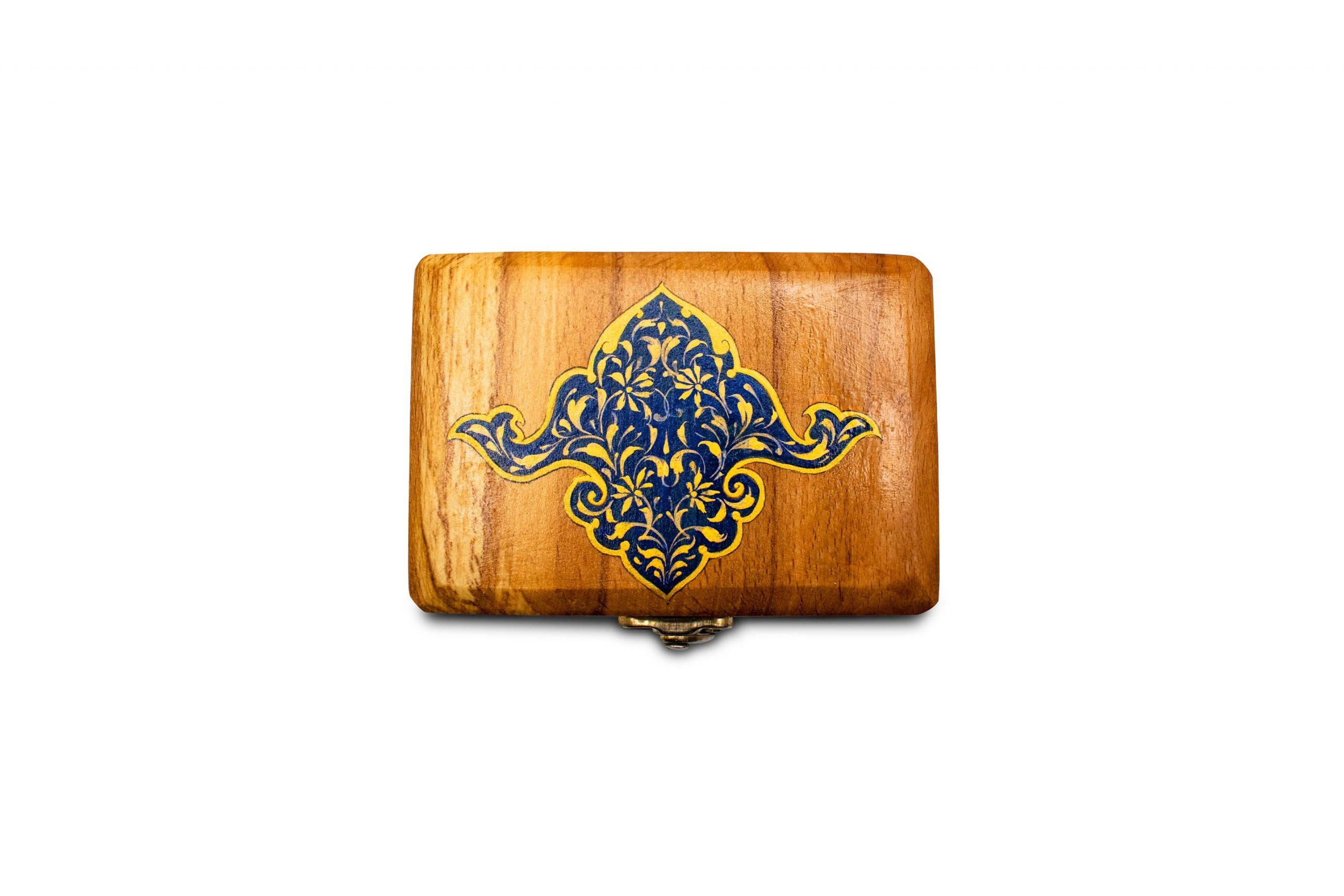 Wooden Watercolour Painted Jewellery Box - Moonlight | Craftestan
