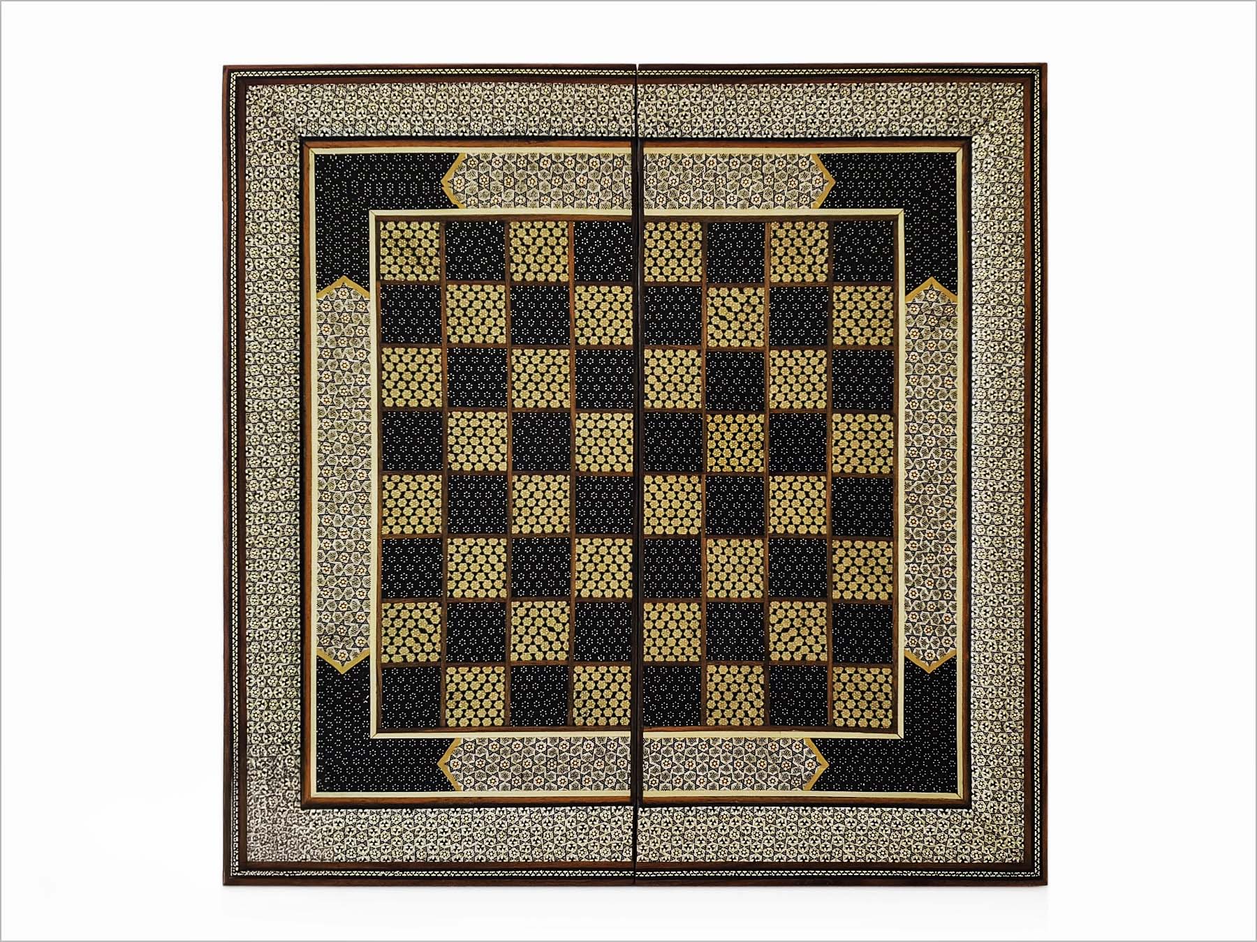 Persian Backgammon / Chess Board - Islamic Geometric Pattern | Craftestan